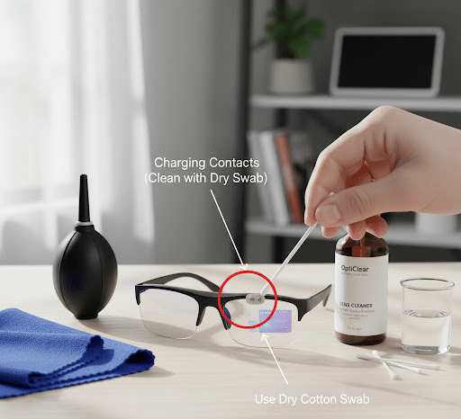 Smart Glasses Cleaning: Lenses, Sensors & Contacts